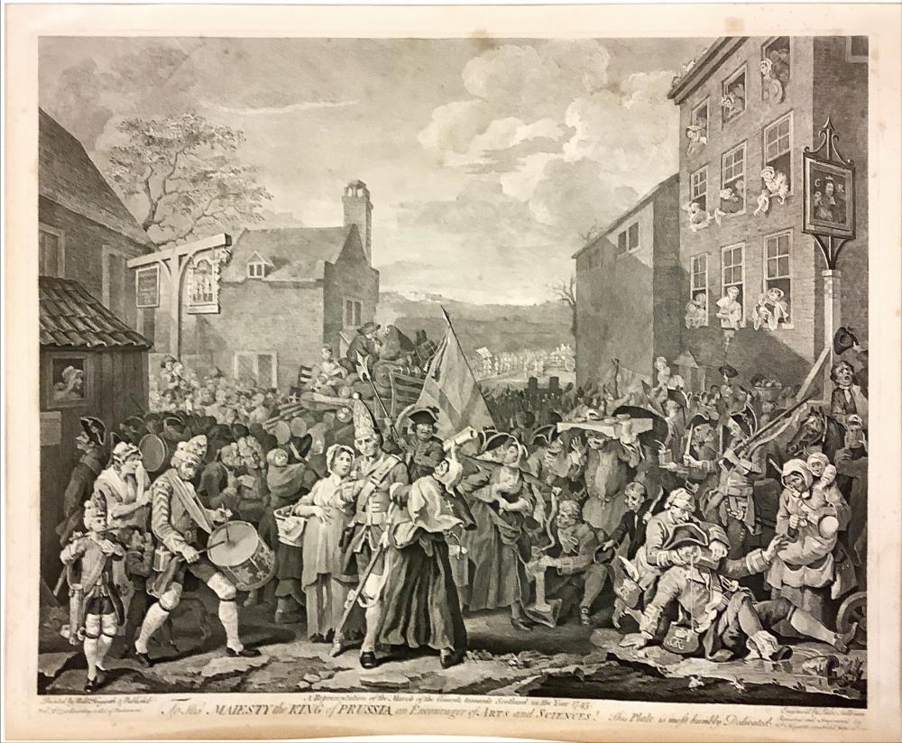 Luke Sullivan | A Representation of the March of the Guards towards ...