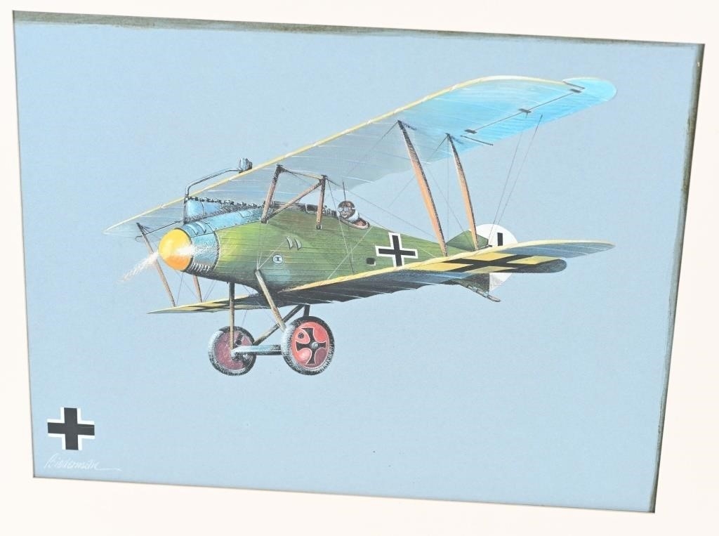 Jerome D. Biederman | WW1 GERMAN LFG ROLAND D.VI FIGHTER PLANE PAINTING ...