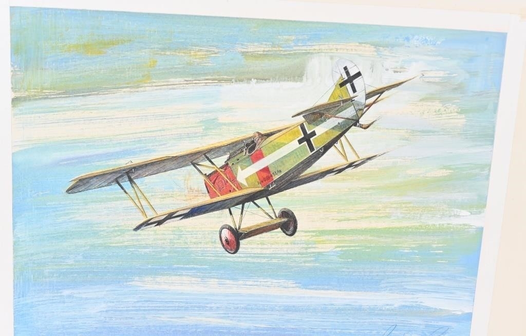 Jerome D. Biederman | WW1 GERMAN FOKKER D VII PAINTING BY BIEDERMAN ...