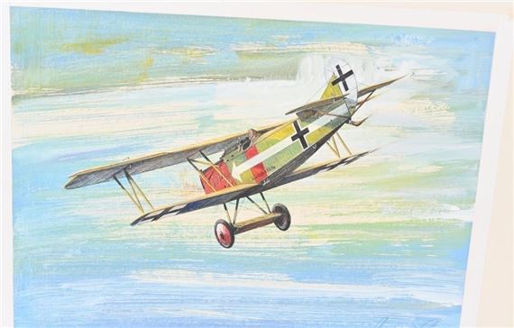 Jerome D. Biederman | WW1 GERMAN FOKKER D VII PAINTING BY BIEDERMAN ...