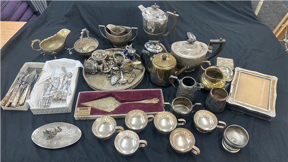 Silver | Large selection of silver plated ware includes Viners, Cups ...
