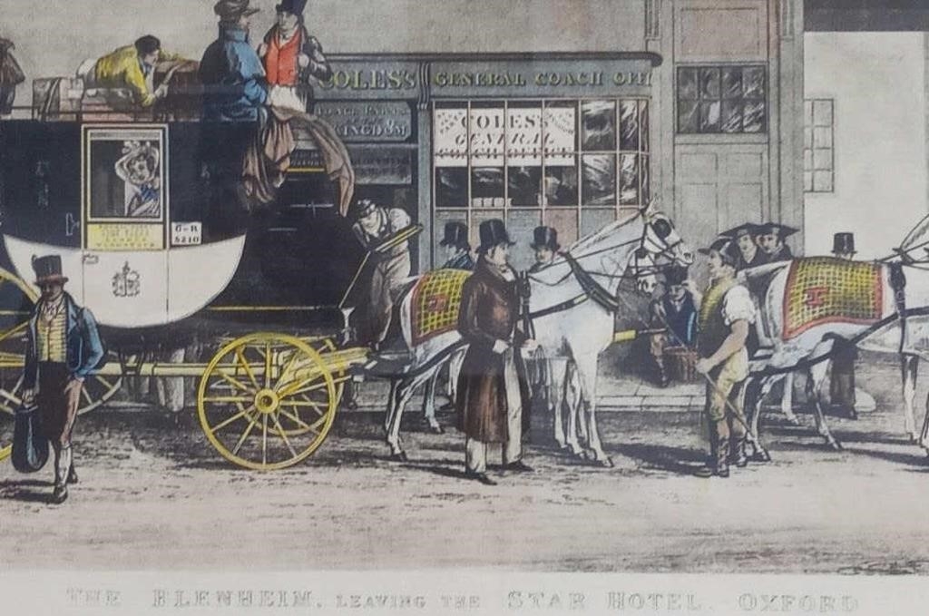 George Havell | The Blenheim Leaving the Star Hotel Oxford Print (1801 ...