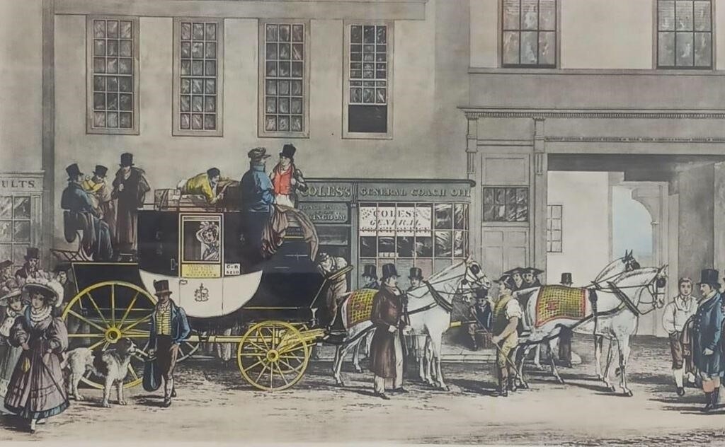 George Havell | The Blenheim Leaving the Star Hotel Oxford Print (1801 ...
