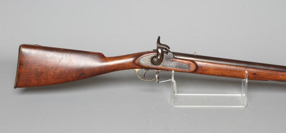 STEEL | A TOWER PERCUSSION MUSKET with 39 barrel, action with crown ...