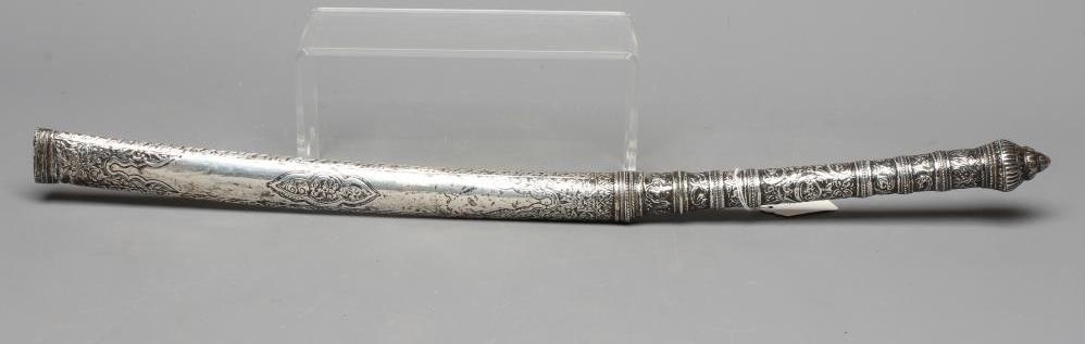 White | AN INDIAN LONG DAGGER | MutualArt