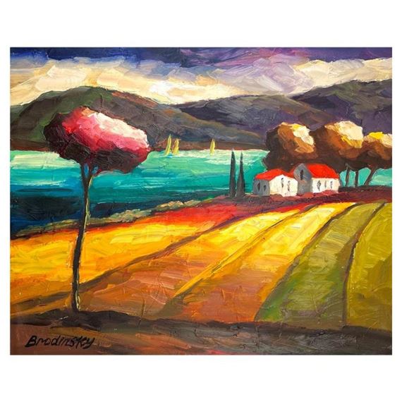 Slava Brodinsky | Slava Brodinsky Hand Signed Original Painting on ...