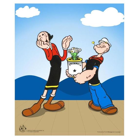 King Features Syndicate | Popeye Spinach Limited Edition Popeye Sericel ...