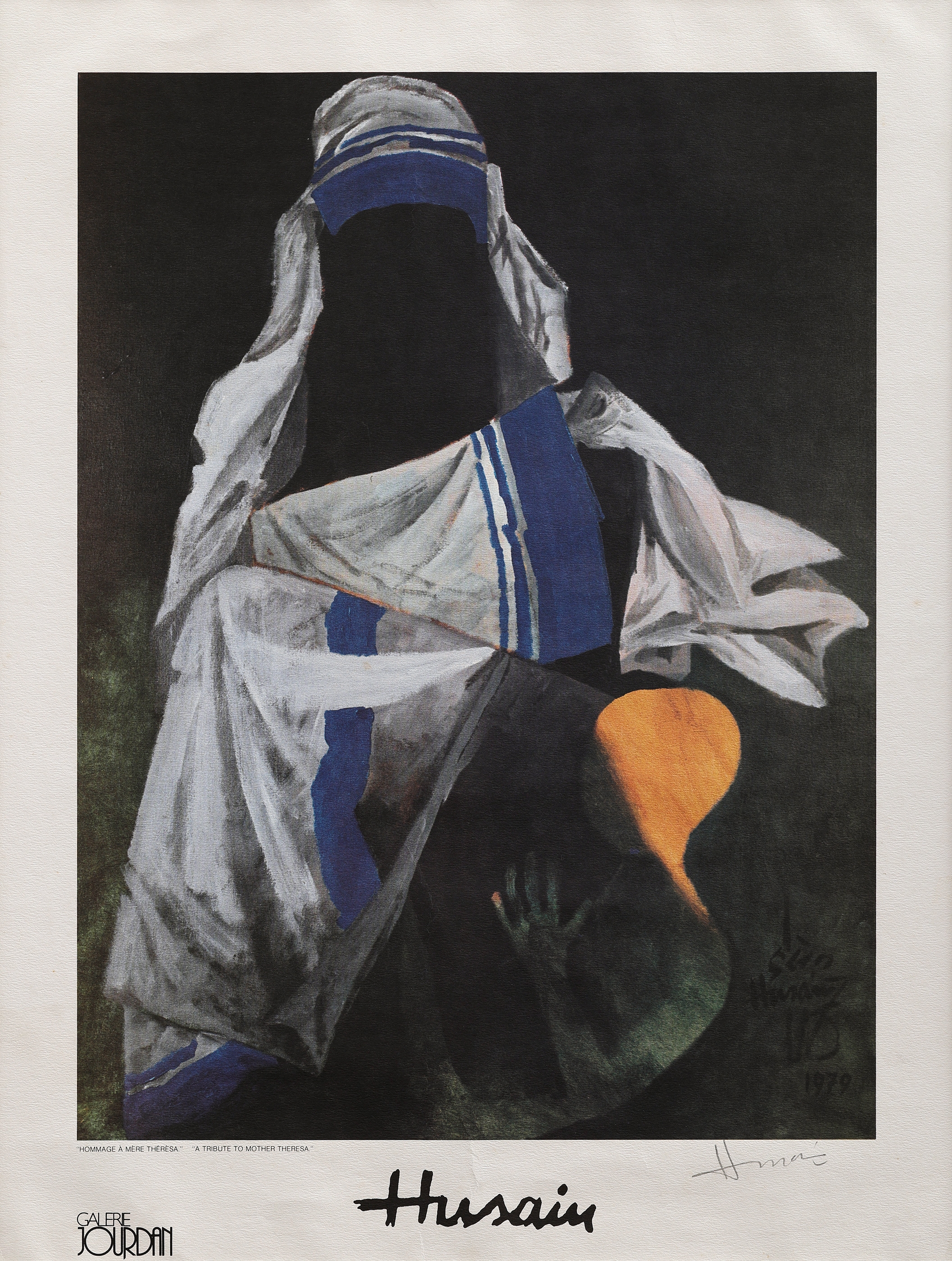 Maqbool Fida Husain | Untitled (Mother Teresa II | MutualArt