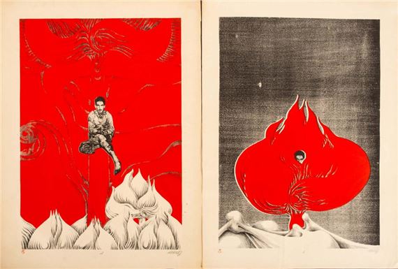 José Luis Posada | Par de litografias coloridas sobre papel (1973 ...