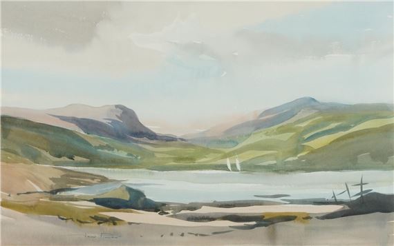 John Pillow | Hillside view (20th Century) | MutualArt