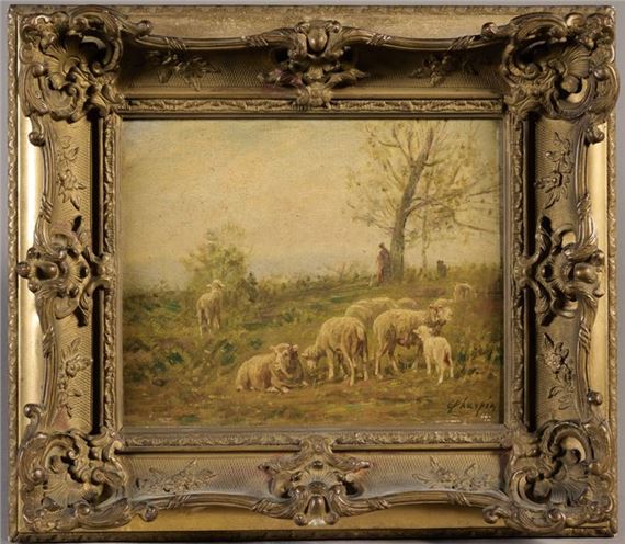 Albert Charpin | Sheep with their Shepherds | MutualArt