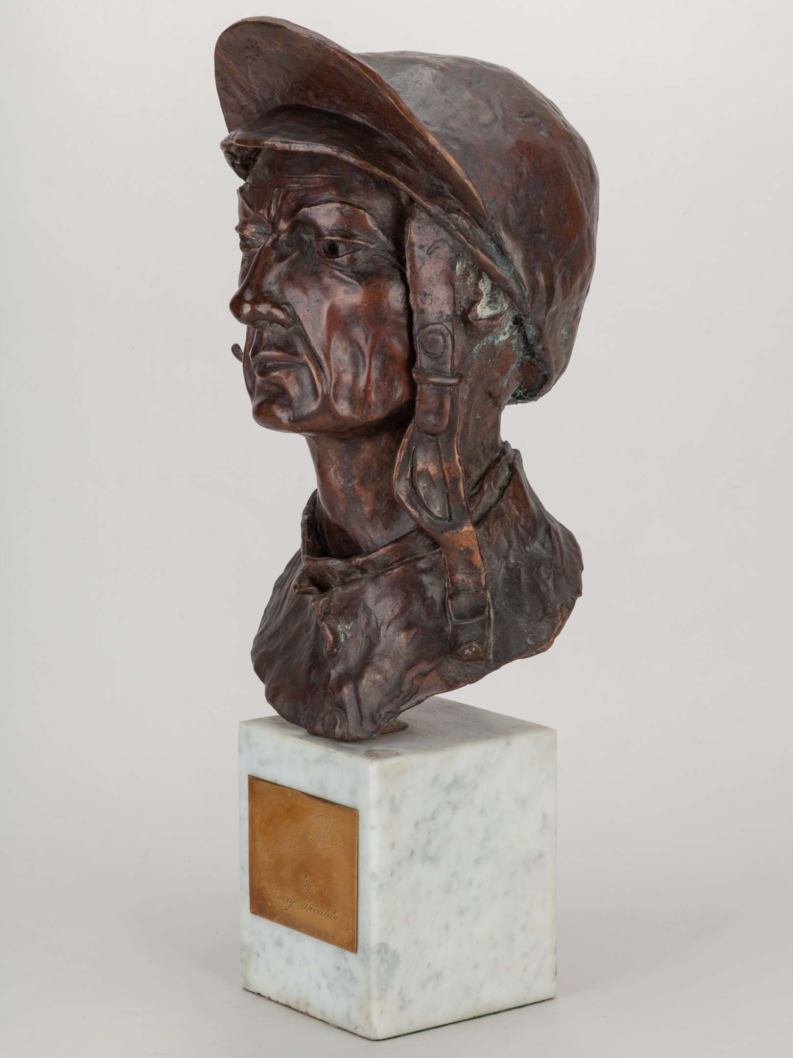 Lester Piggott | Bronze head & shoulders bust of the jockey Lester ...