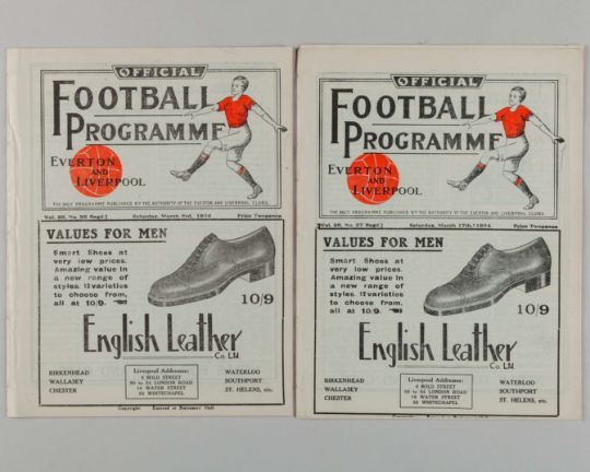 Preston | Two Liverpool home match programmes 1934 (1934) | MutualArt