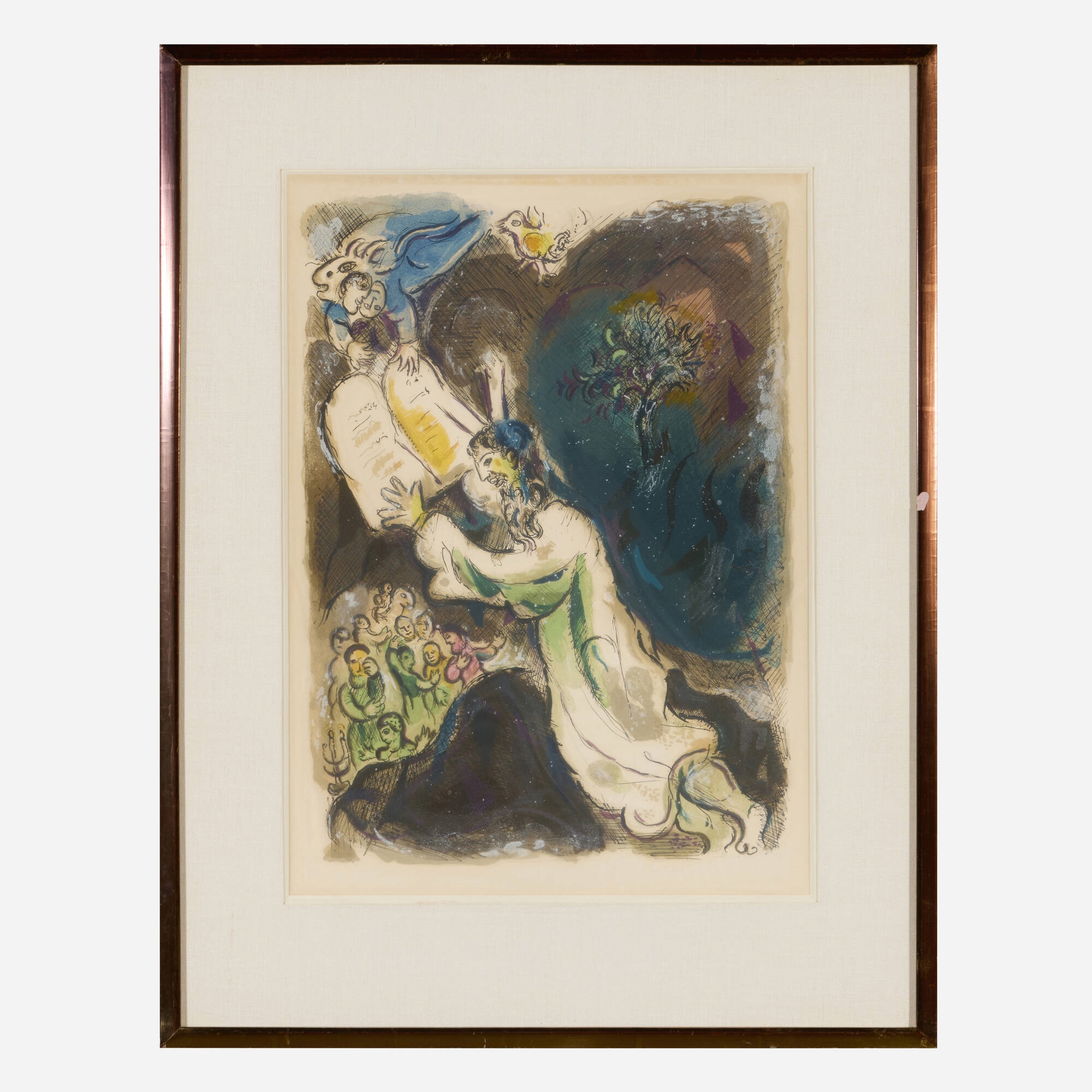Marc Chagall | Moses and the Ten Commandments (from the Story of the ...