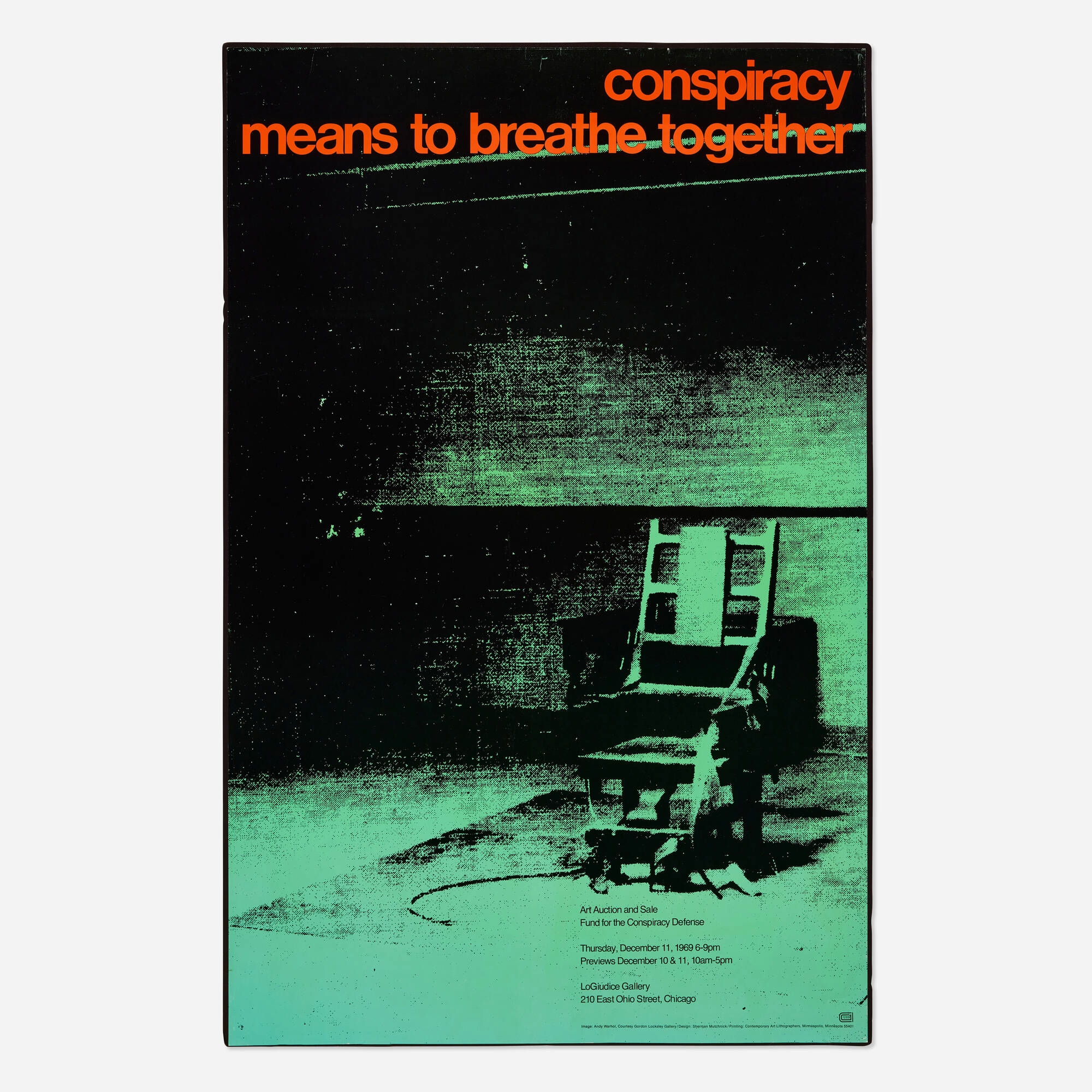 Andy Warhol | Conspiracy Means to Breathe Together (1969) | MutualArt