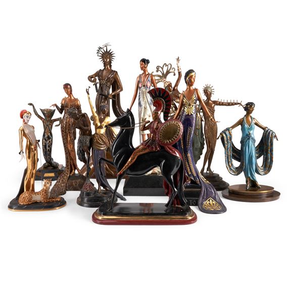 Erté | Group of Eleven Erte Patinated and Gilt Figures, | MutualArt