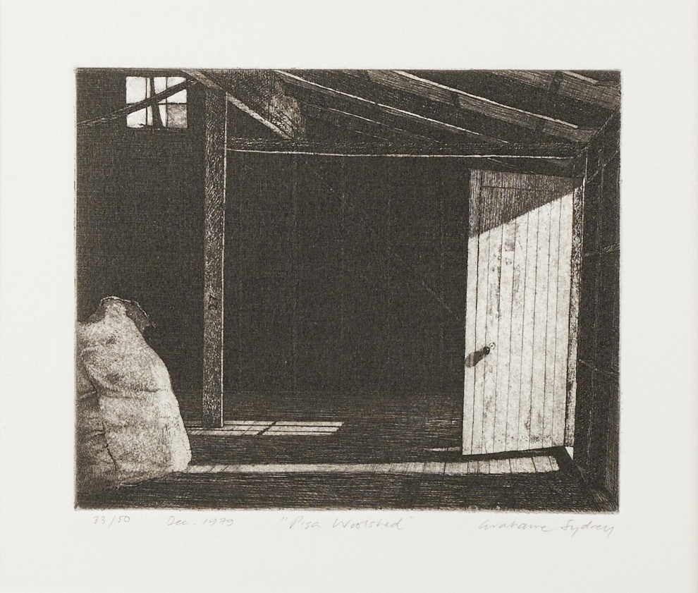 Grahame Sydney | Pisa Woolshed (1979) | MutualArt
