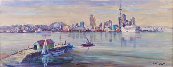 John Speedy | Auckland Waterfront from Stanley Bay (2014) | MutualArt