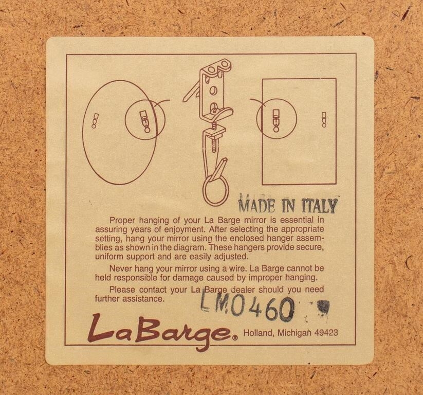 Designer | LaBarge Italian Rococo Style Gilt Mirror | MutualArt