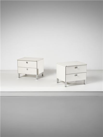Poltrona Frau | Pair of bedside tables from the Più Notte series ...