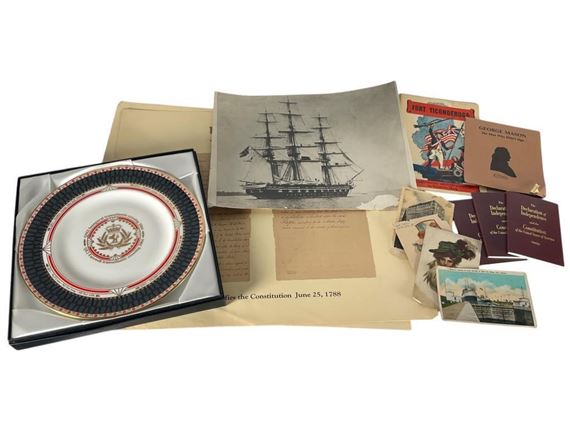 George Mason | Ephemera & Commemorative Plate Grouping | MutualArt