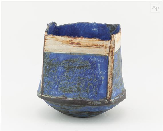 Marcio Mattos | A square earthenware vessel with stepped rim and ...