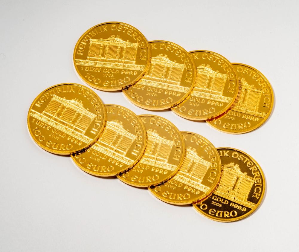 Jewelry | 9 Australian Philharmonic Gold Coins | MutualArt