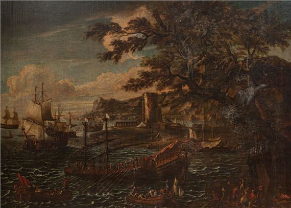 Italian School, 17th Century | GENOISE school circa 1680, entourage of ...