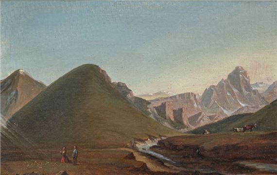 Eugène Guedy | Apparition of the Virgin Mary to two shepherd children ...