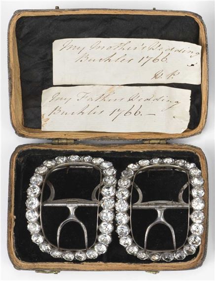 Black | A pair of paste buckles (Circa 1766) | MutualArt