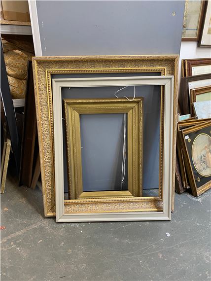 Unknown | Three large picture frames, the largest picture frame ...