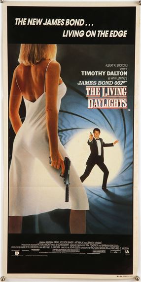 James | James Bond 007 The Living Daylights (1987) Australian Daybill film poster, folded, 13 x ...