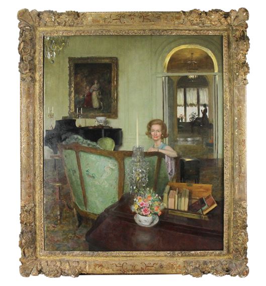 John Koch | Portrait of Mrs. Christopher Devine | MutualArt