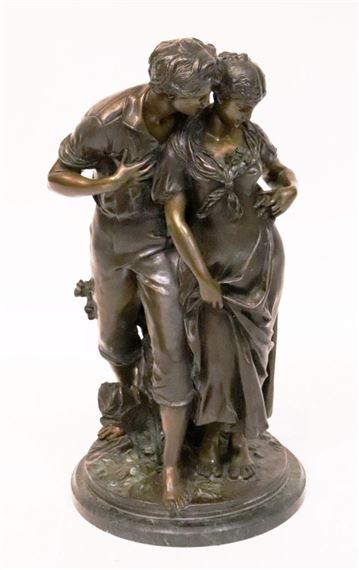 J. Madrassi | Statue of man and woman | MutualArt