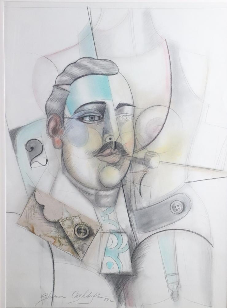 Shimon Okshteyn | portrait (1951) | MutualArt