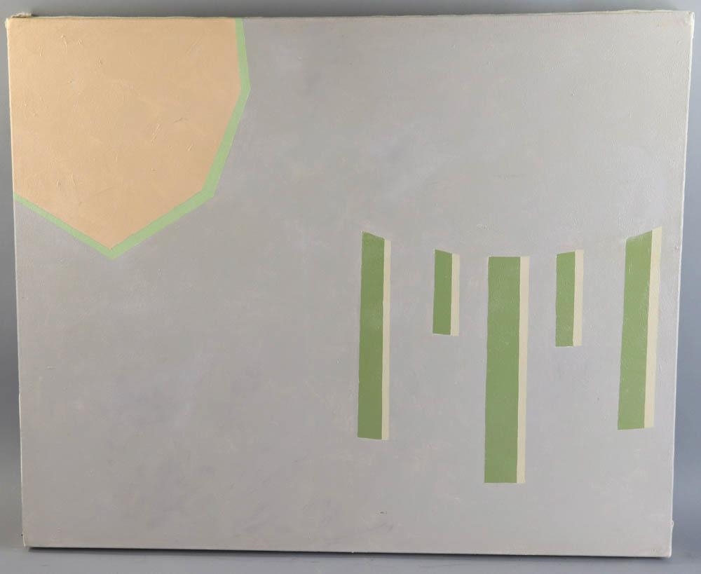 Jonathan Swan | Two Jonathan Swan Abstracts Oil on Canvas | MutualArt