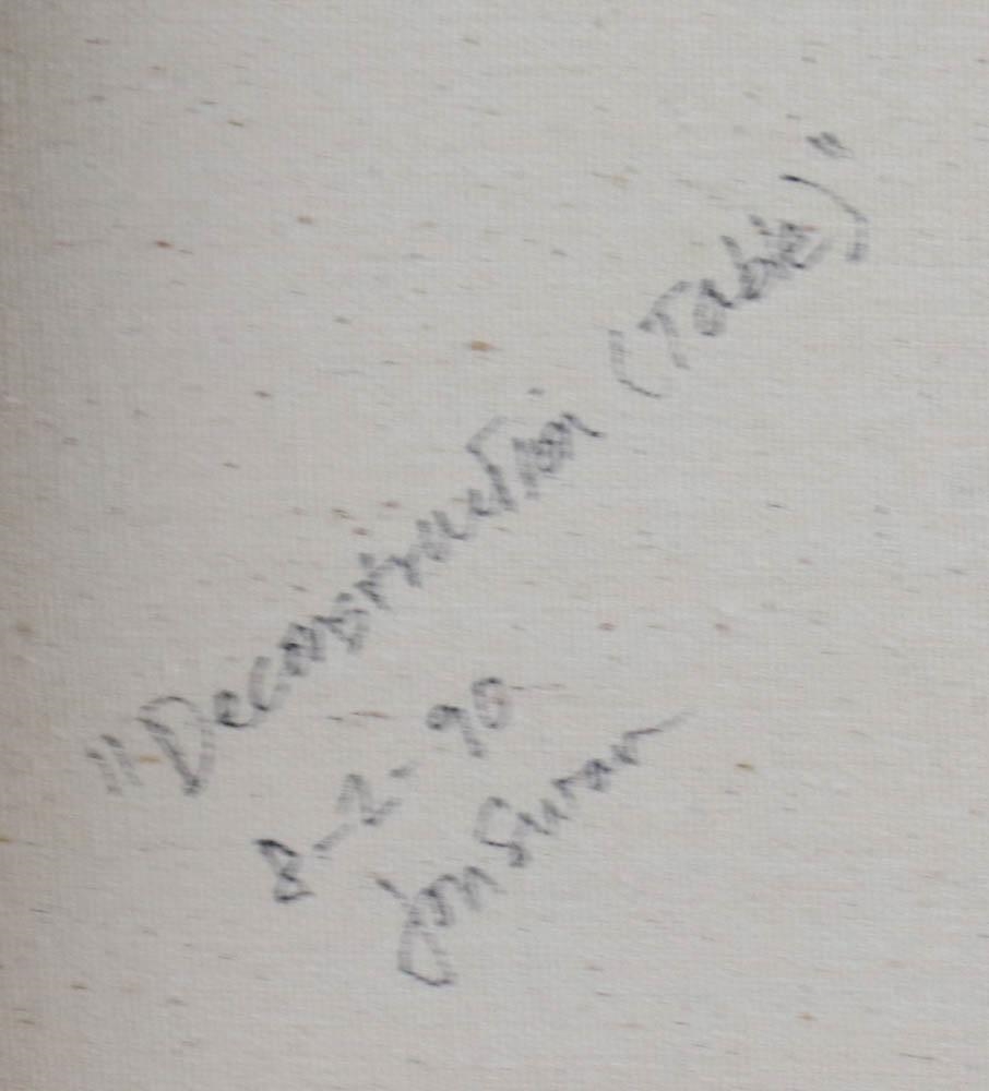 Jonathan Swan | Two Jonathan Swan Abstracts Oil on Canvas | MutualArt