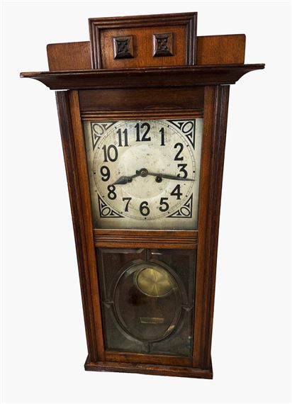 Unknown | Rhodium Gong Wall Clock | MutualArt