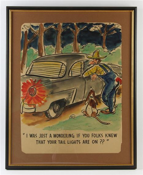 Peter Arno | Tail Lights Are On (1904) | MutualArt