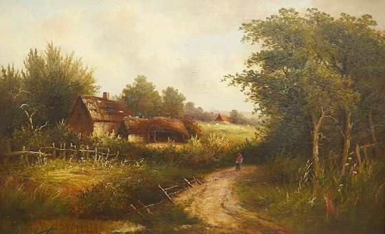 George Bates | 'A Lane near Stratford upon Avon' (1878) | MutualArt