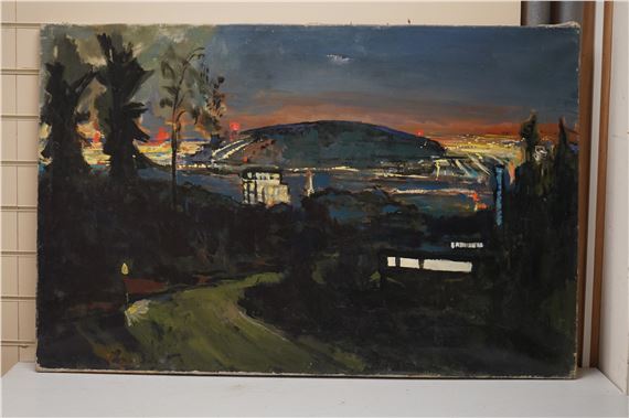 Pierre Sicard | Los Angeles at Night (1955) | MutualArt