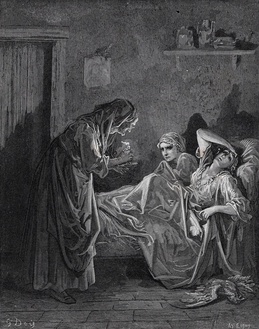 Gustave Doré | Old Women & Her Servants (1880) | MutualArt