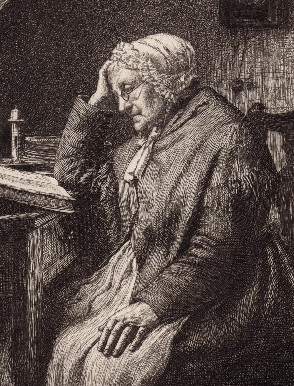 Norman Macbeth | Norman Macbeth Fourscore Years 1886 etching | MutualArt