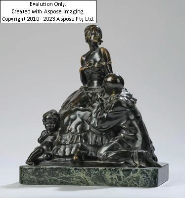 Josef Lorenzl | A gallant Pierrot kneeling at the feet of a lady and a ...