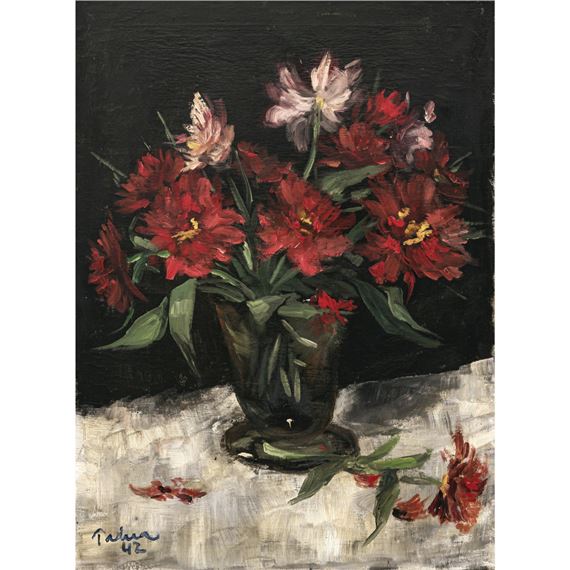 Paul Mathias Padua | Paul Mathias Padua - Still life with a vase of ...