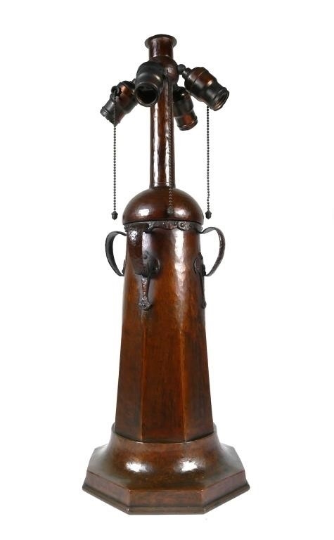 Charles Limbert | CHARLES LIMBERT Landscape Table Lamp (Circa 1910 ...