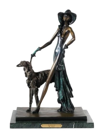 Louis Icart | LOUIS ICART Bronze Sculpture Aristocrat | MutualArt