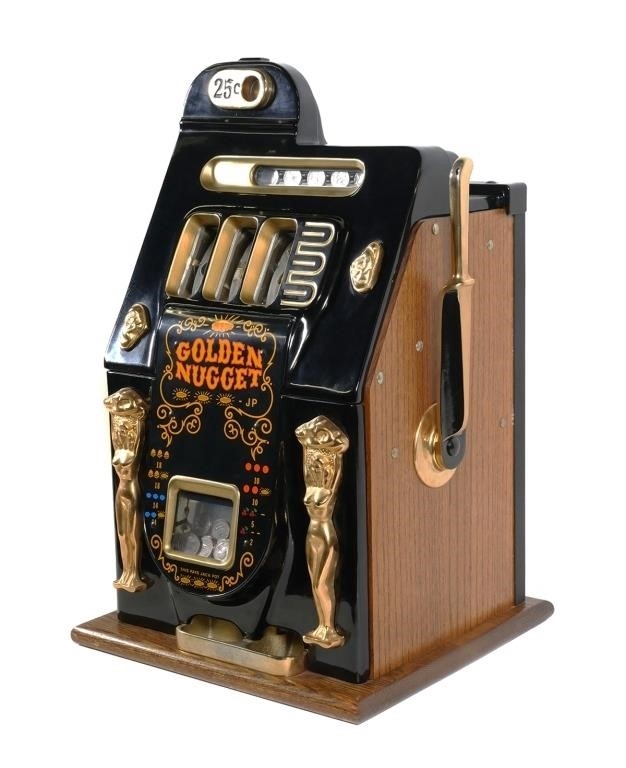 Machine | 25c Golden Nugget Mechanical Slot Machine | MutualArt
