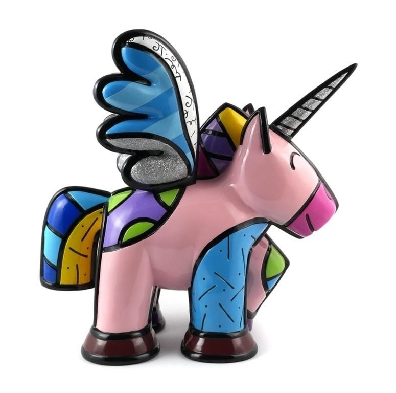 Romero Britto | ROMERO BRITTO Unicorn Sculpture | MutualArt