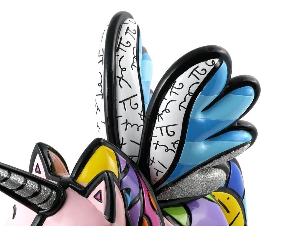 Romero Britto | ROMERO BRITTO Unicorn Sculpture | MutualArt